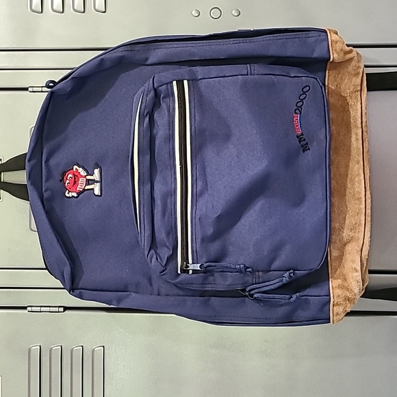 M&M'S | Bags | Vintage 200 Mm Canvis And Leather Backpack Mars 999 Mm ...